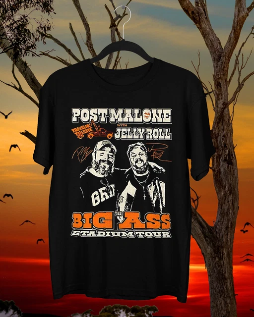 Post Malone Big Ass Stadium Tour 2025 Black All Size Shirt KK12 ...