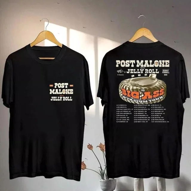 Post Malone Big Ass Stadium Tour 2025 T-Shirt Limited Edition Concert ...
