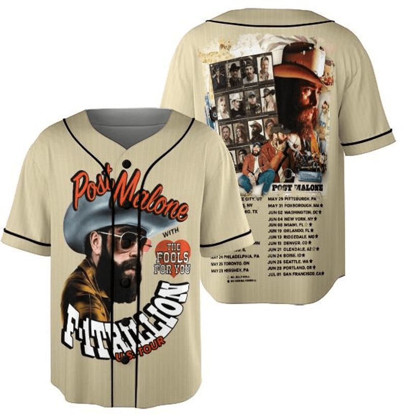 Post Malone Jelly Baseball Tour Jersey, Post Malone Tour 2025 - Walmart.com