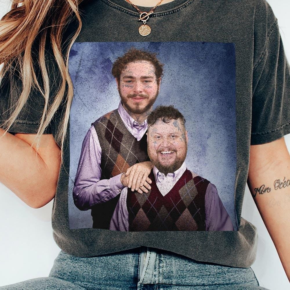 Post Malone Jelly Music Shirt, Posty Step Bros Funny Tour 2025, Concert ...