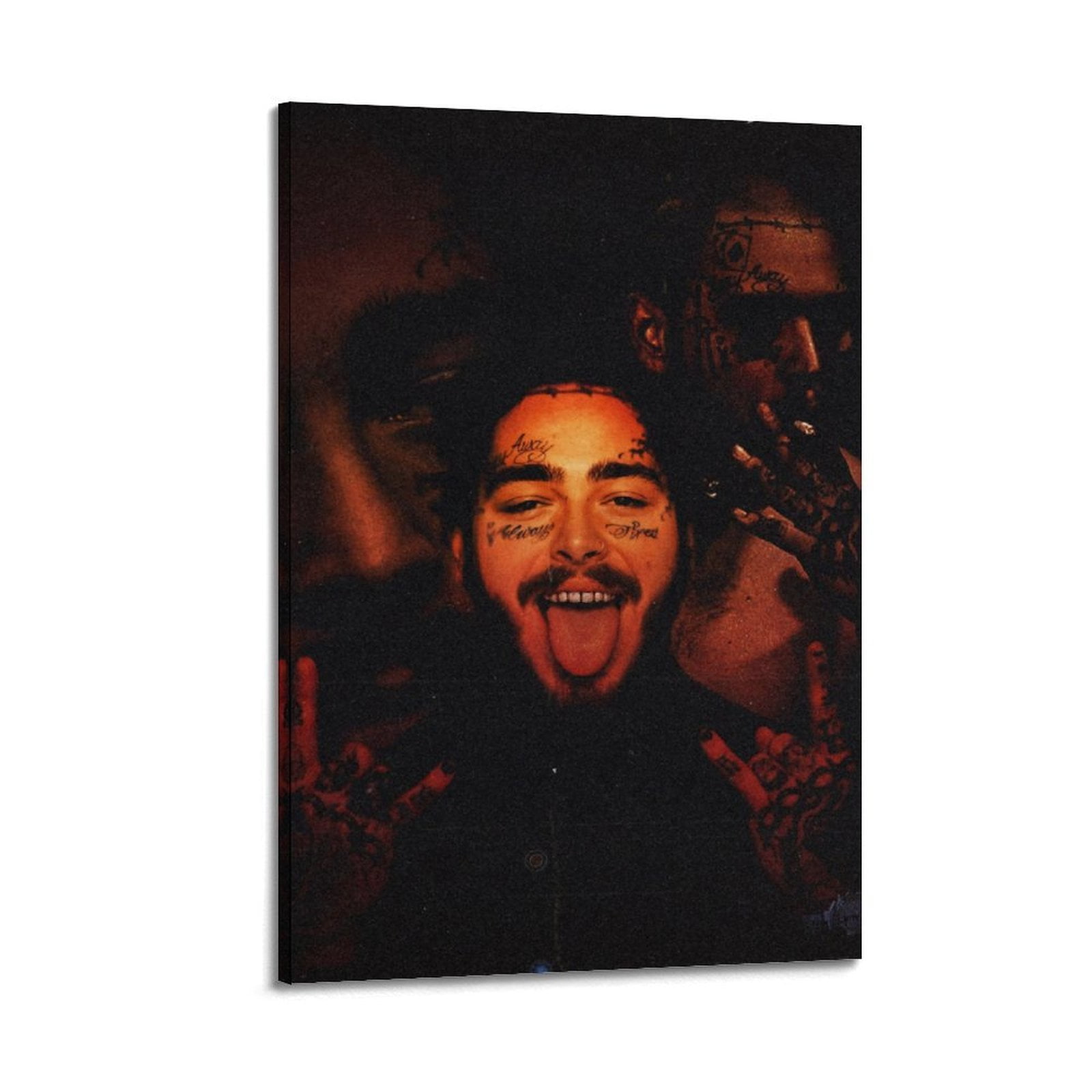 Post Malone Rockstar Anime Star Music Picture Wall Art Painting Canvas ...