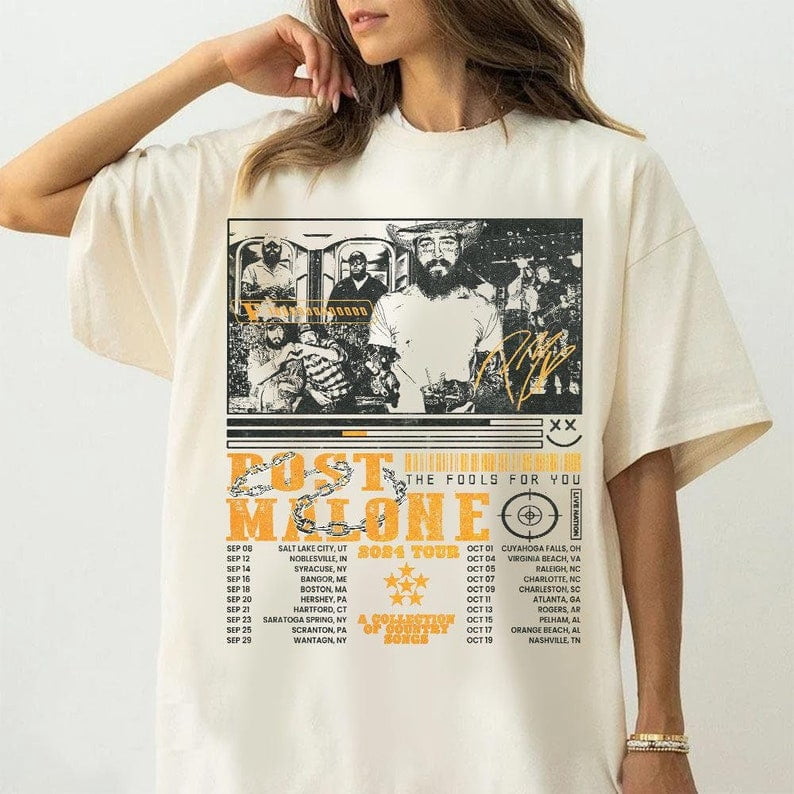 Post Malone Shirt, Post Malone Tour Music Shirt, A Collection Of ...