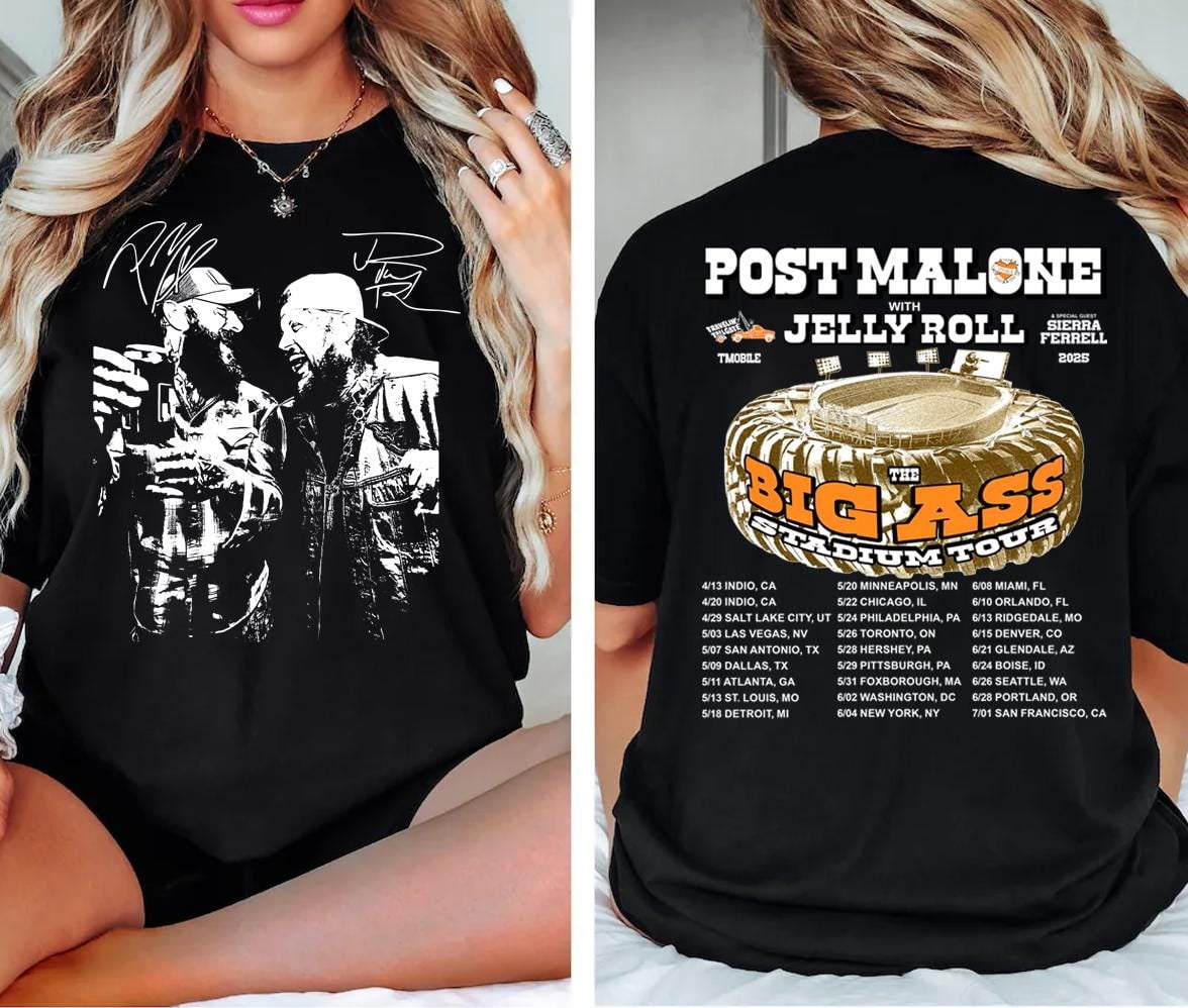 Post Malone Tour Shirt, Big Ass Stadium Tour T-Shirt, Posty 2025 Tour ...