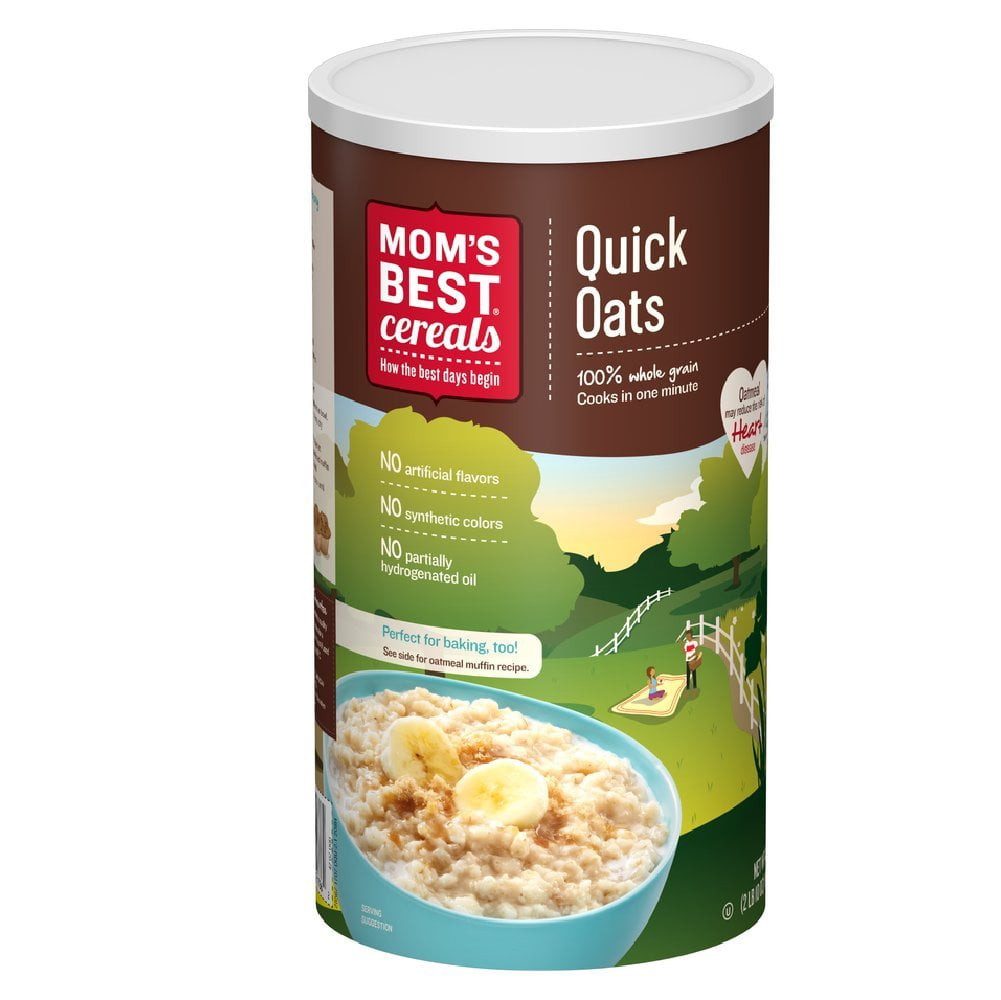 Post Foods Whole Grain Quick Oats Hot Cereal, 42oz Canister, Kosher ...