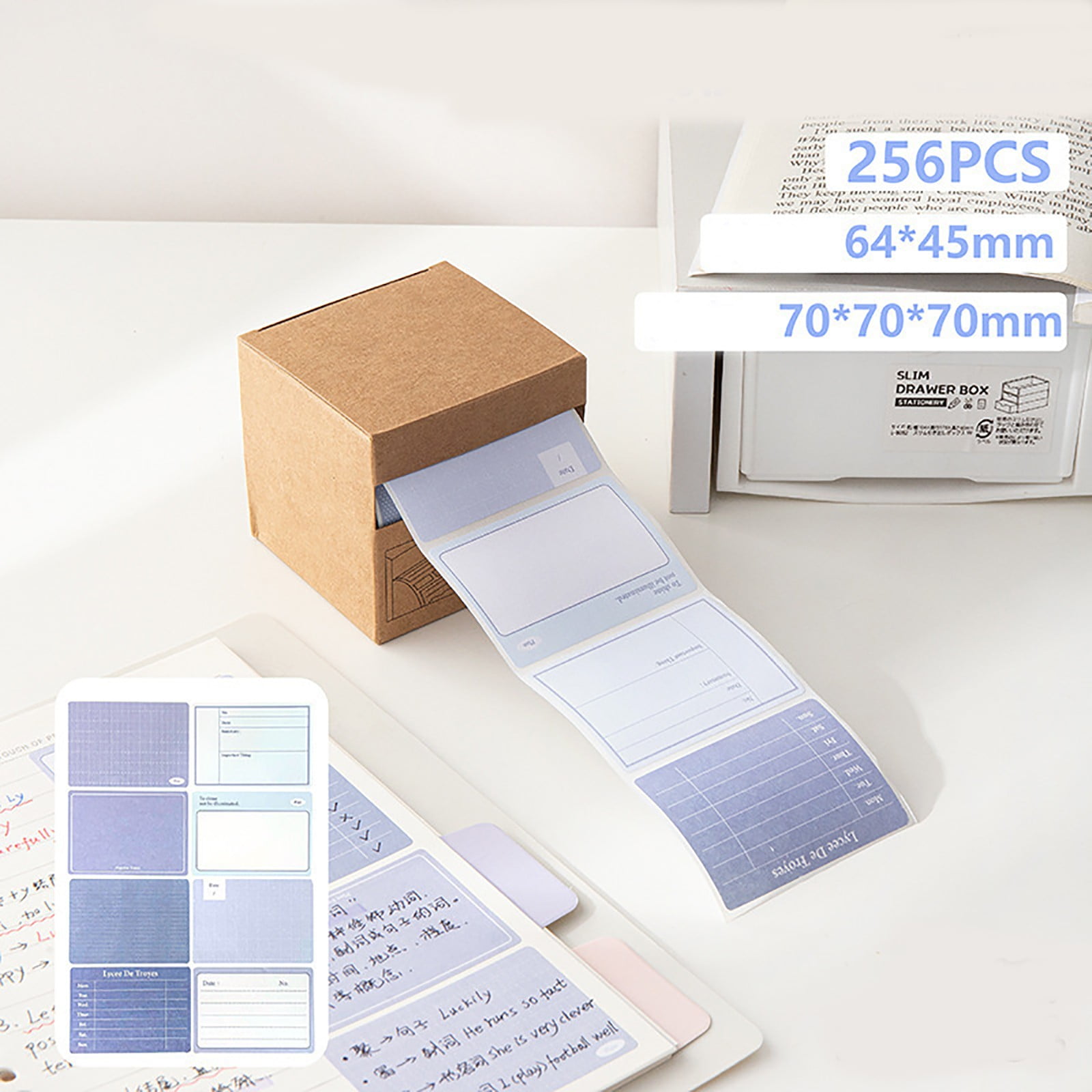Post It Notes, Sticky Notes Paper Roll Tape Pull Out Labels Stickers ...