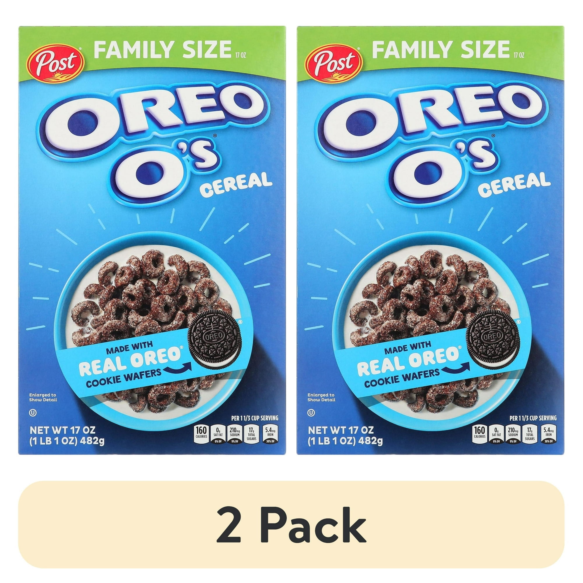 Post OREO Os Breakfast Cereal, 17 oz (Pack 6) - Walmart.com