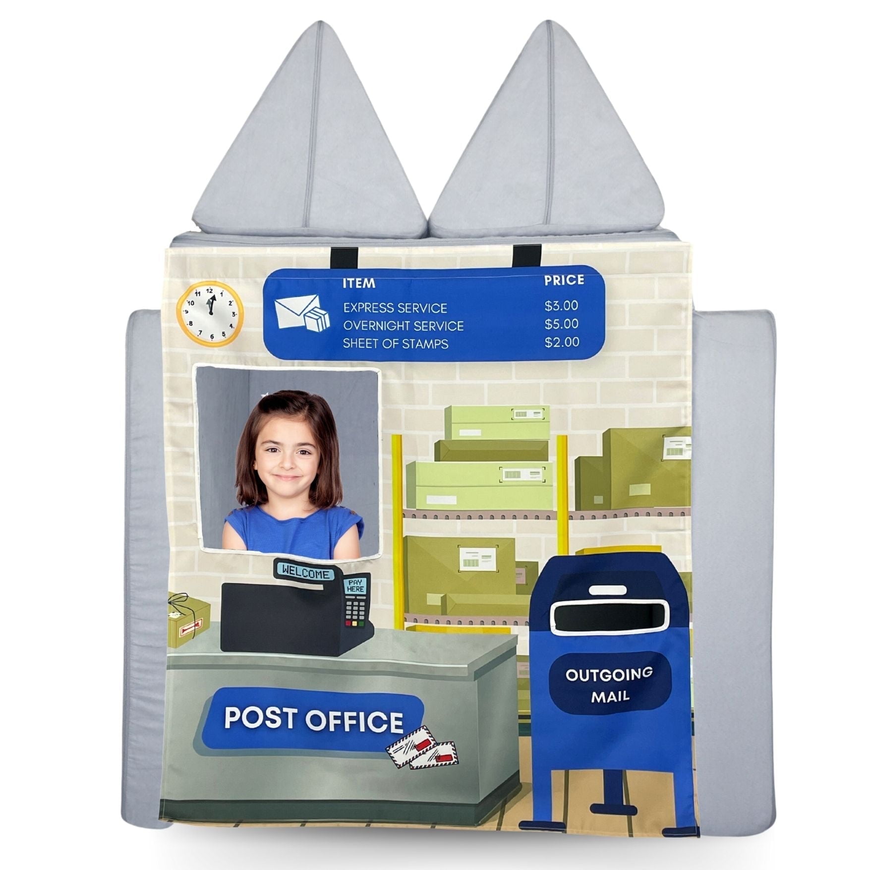Post Office Play Panel for Kids Foam Play Couch by Couch Swag - Walmart.com