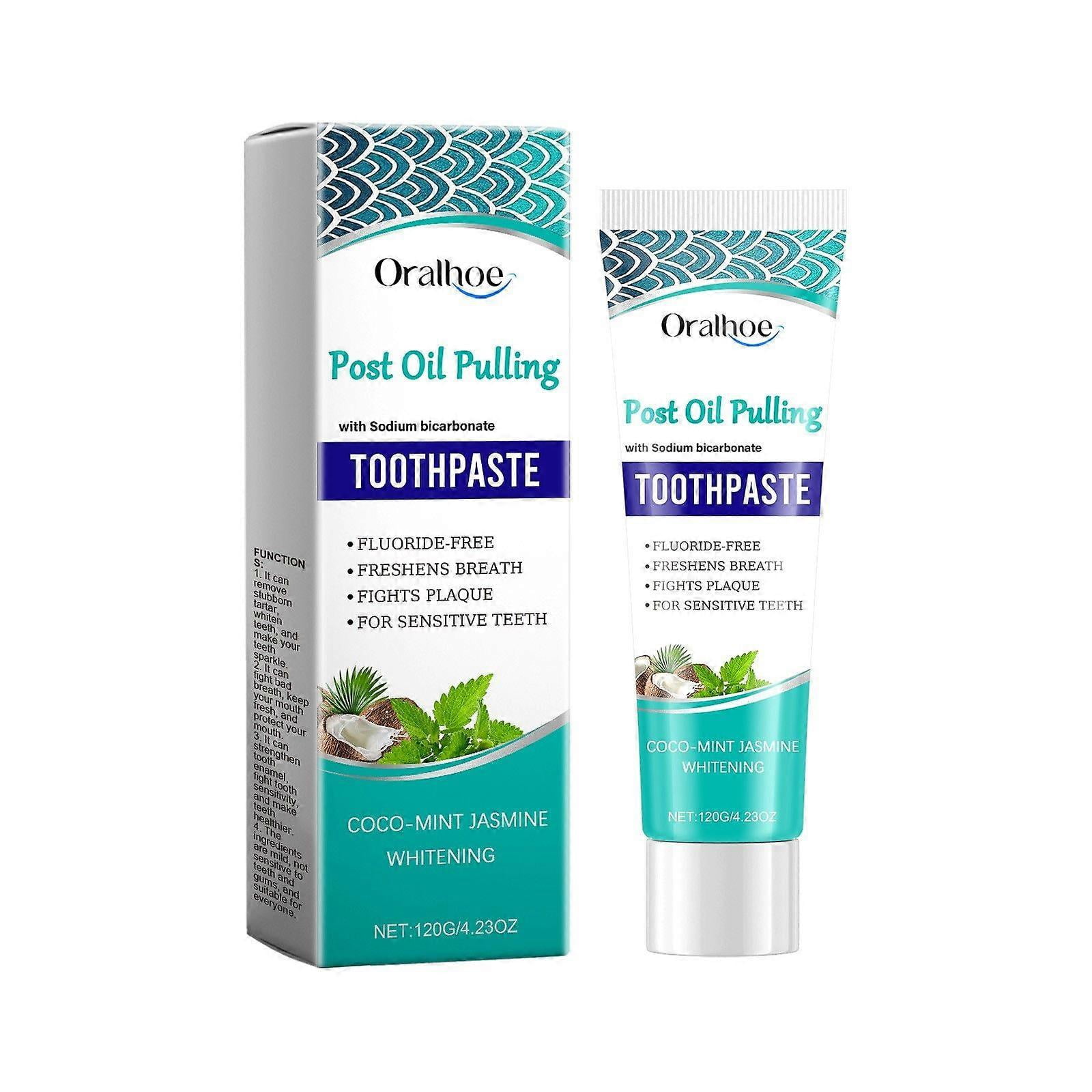 Post Oil Pulling Toothpaste, Coco-Mint Jasmine Whitening Toothpaste ...