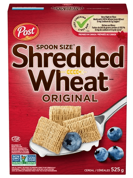 Post Original Spoon Size Shredded Wheat Cereal, 525g - Walmart.com