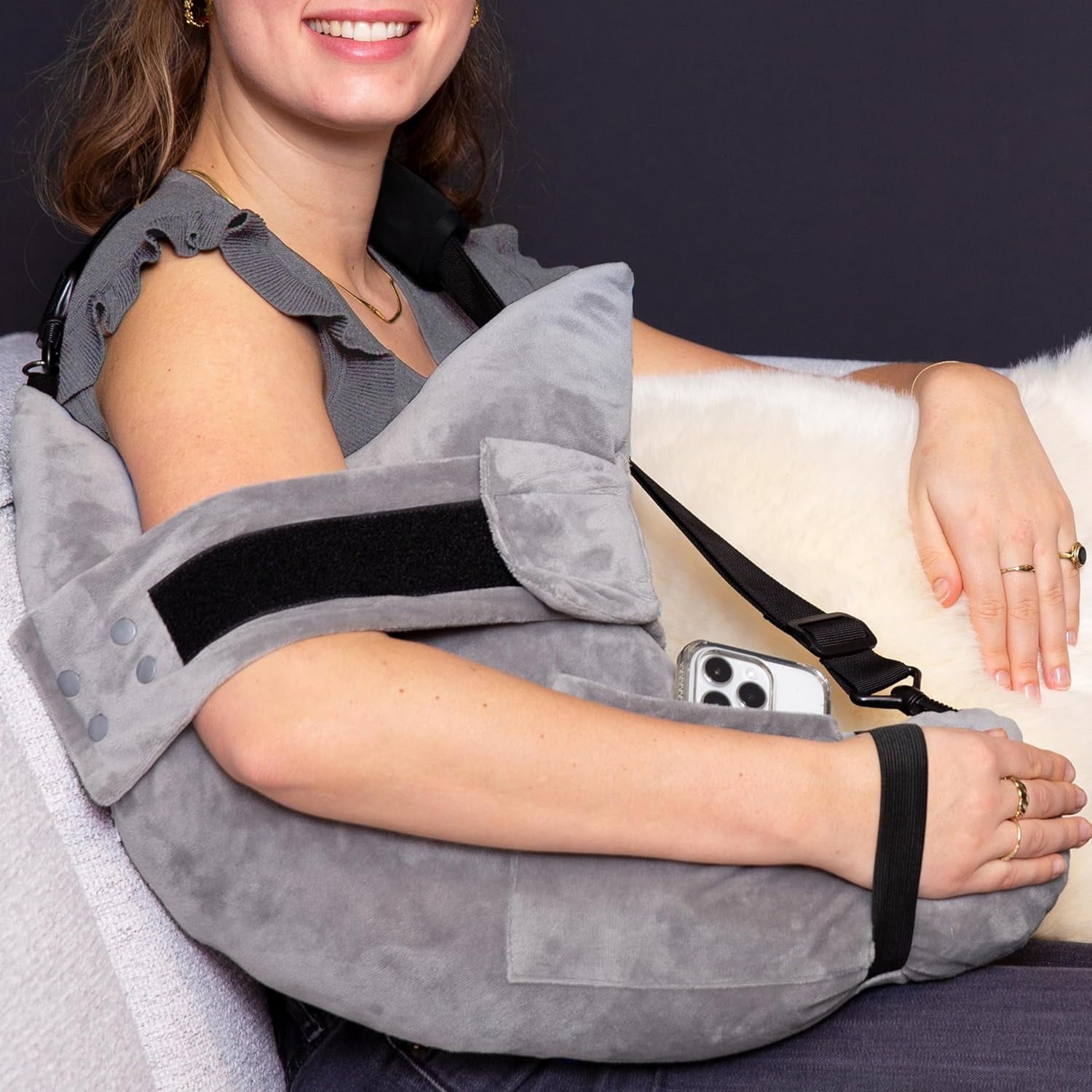 The Post Shoulder Surgery Pillow with Pocket- Rotator Cuff Pillows for ...