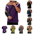 Post Shoulder Surgery Recovery Shirts for Men, Tear Away Full Side Snap ...
