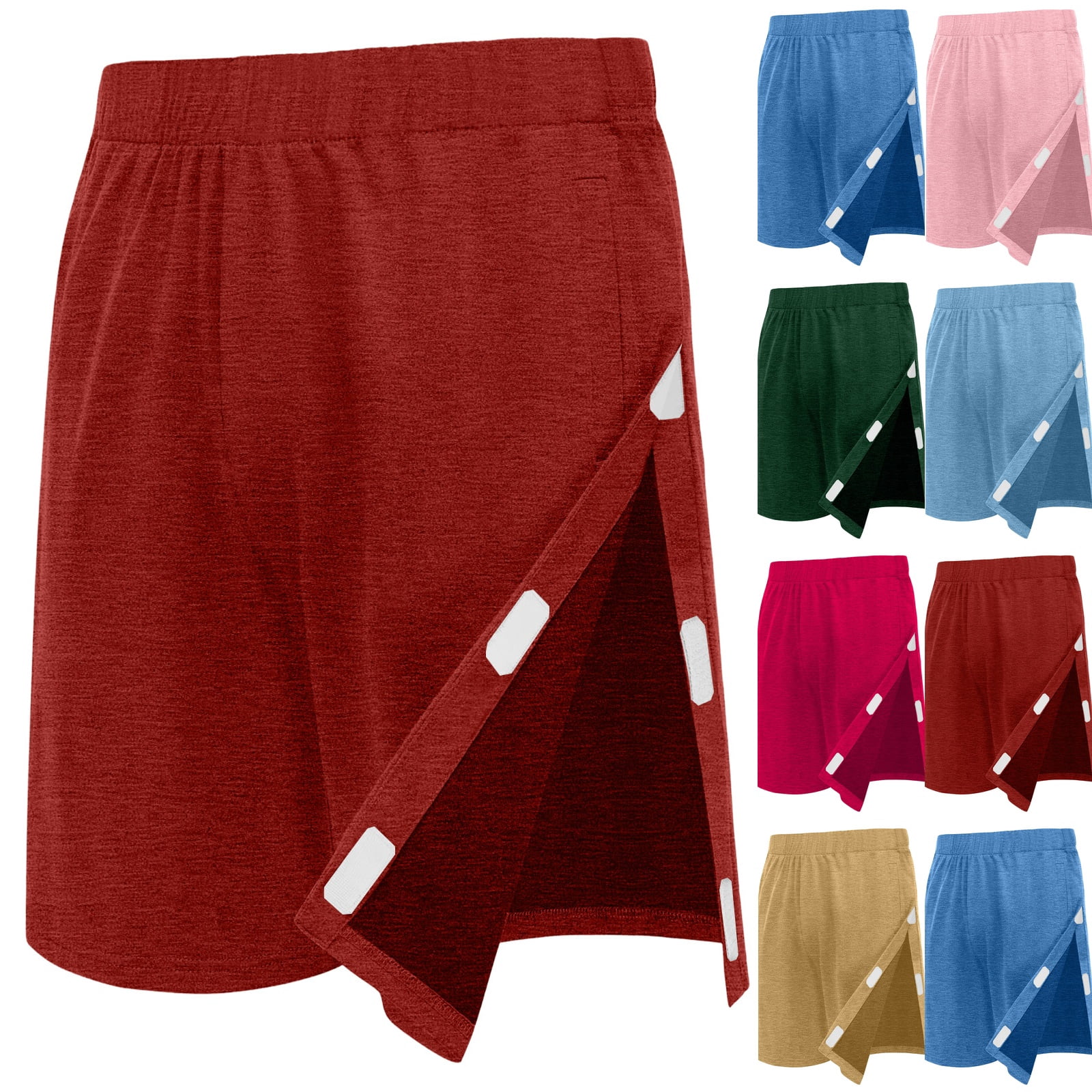 Post Surgery Shorts for Men Tear Away Shorts Cotton Knee Hip ...