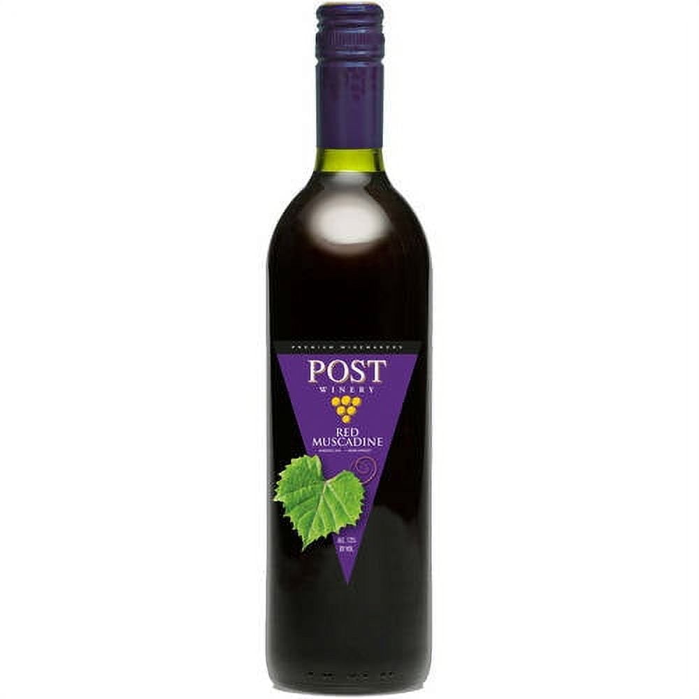 Post Winery Red Muscadine Red Wine, Arkansas, 750ml Glass Bottle, 5 ...