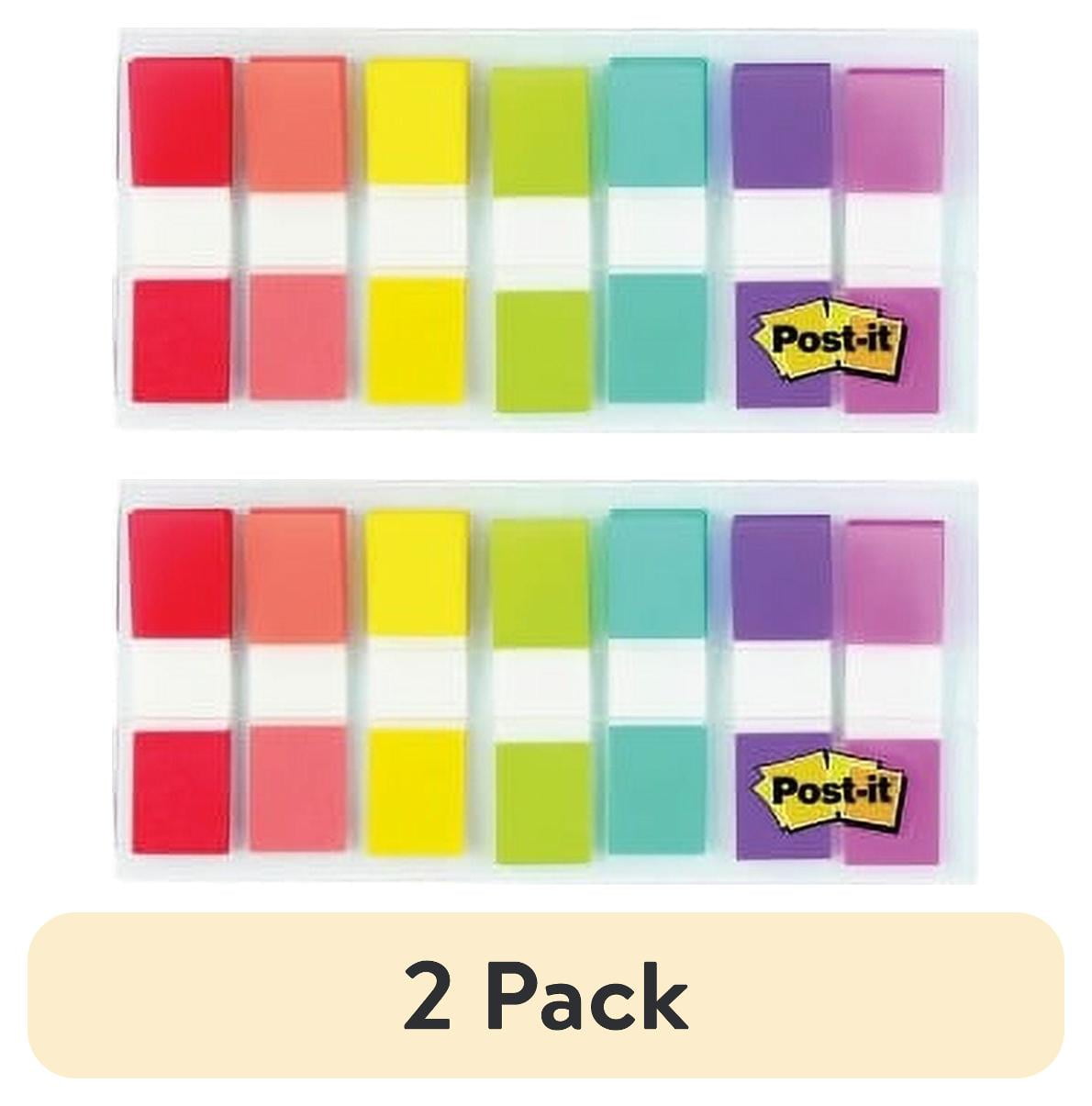 (2 pack) Post-it 1/2 0.50" x 1.75" - Assorted - Self-stick - 189 / Pack ...