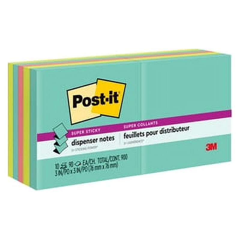 Post-it-1PK Pop-Up 3 X 3 Note Refill, 3" X 3", Supernova Neons ...
