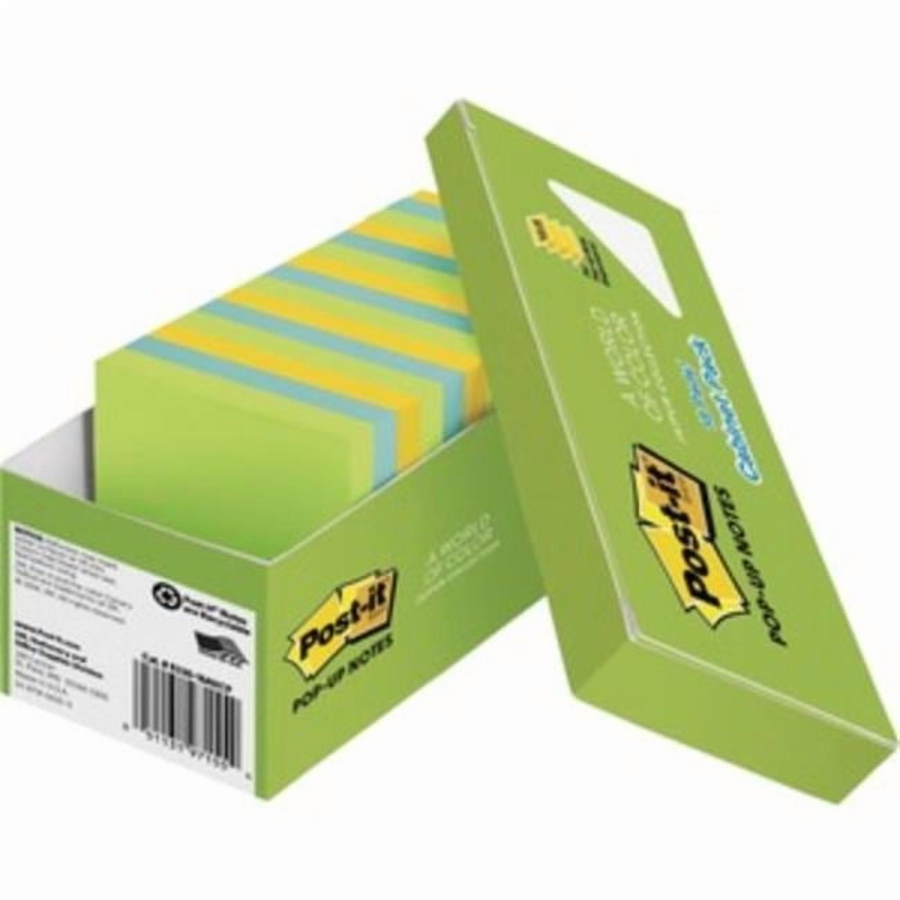 Post-it 3 x 3 in. Pop-up Note, Assorted Color - Pack of 18 - Walmart.com