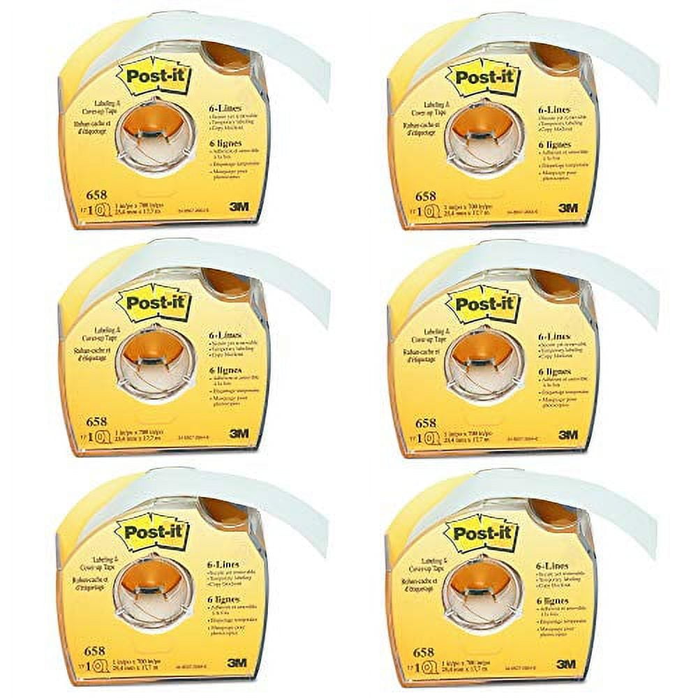 Post-it : Removable Cover-Up Tape, Non-Refillable, 1" x 700" roll ...