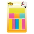 Post-it® Combo Pack, Assorted Sizes & Colors, 1 Pad 50 sheets 3 in. x 4 ...