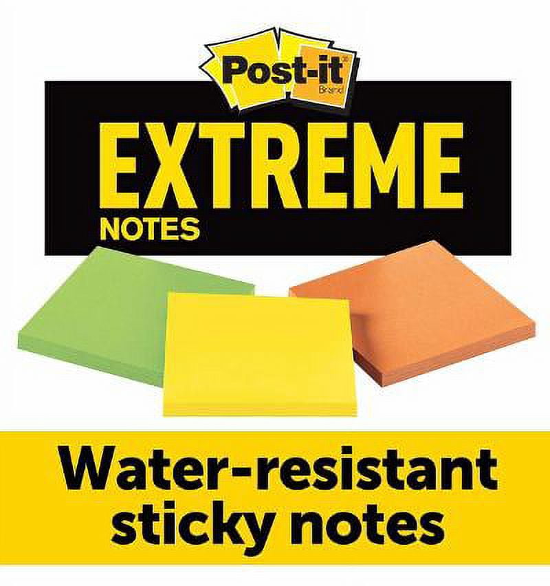 Post-it Extreme Notes, Works outdoors, Removes cleanly, 100X the ...