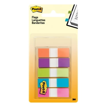 Post-It Arrow Flags, Assorted Bright Colors, .47 in. Wide, 24/Dispenser ...