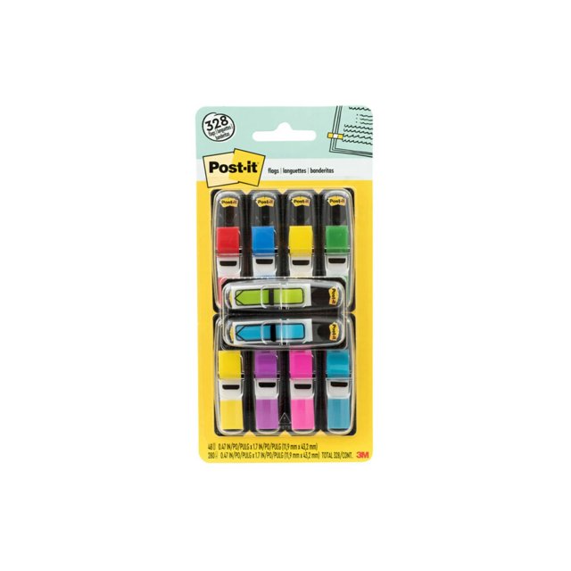 Post-it Flags Value Pack, Assorted Colors, .47" Wide, 328 Flags ...