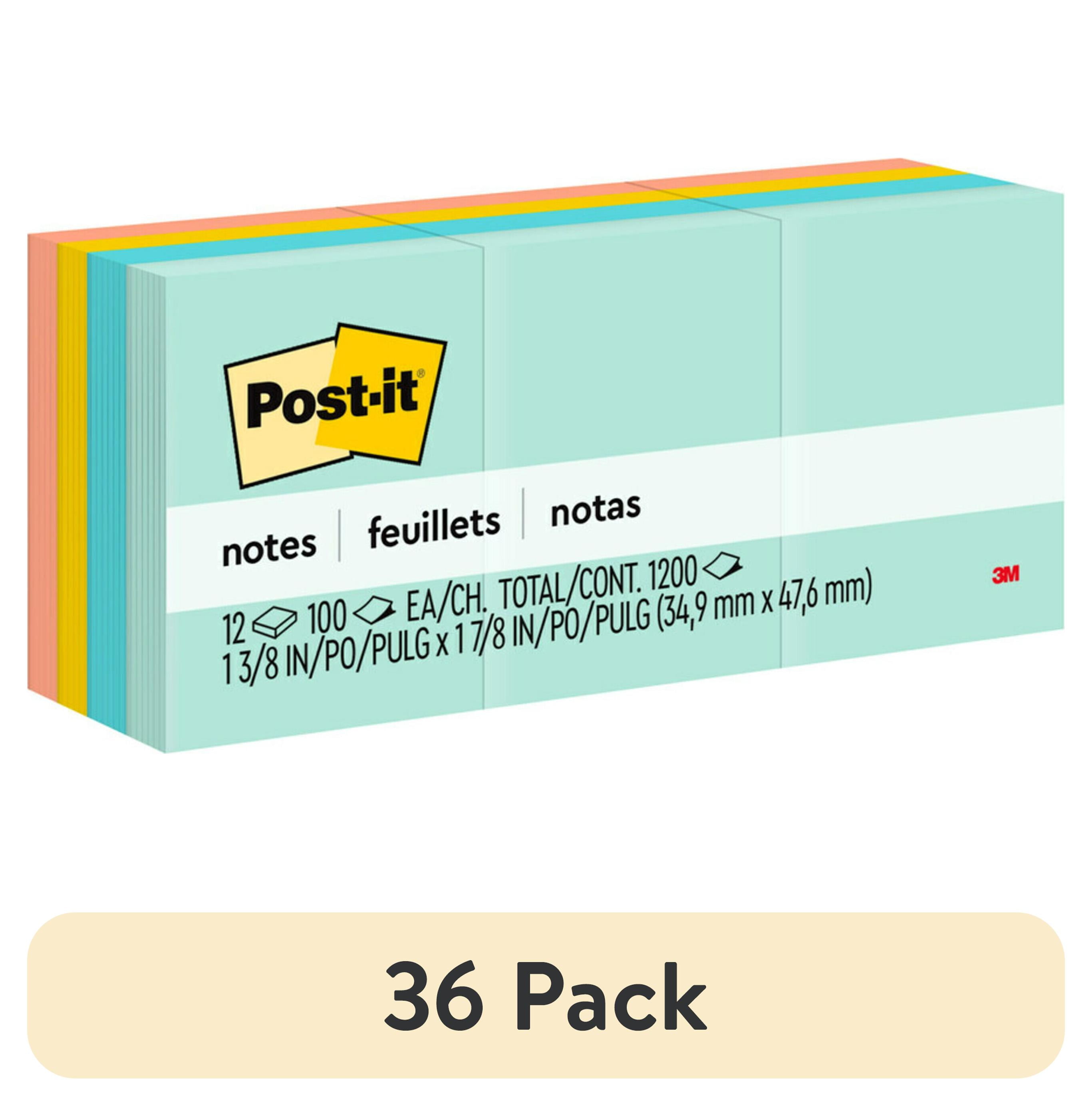 (36 pack) Post-it® Notes, 1 3/8 in. x 1 7/8 in., Beachside Cafe ...