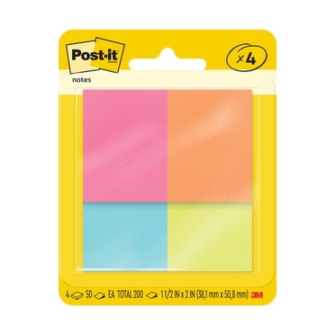 Post-it Beachside Cafe Value Pack Sticky Notes, 1 3/8 x 1 7/8 in, 24 ...