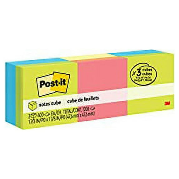 Post-it Notes, 2x2 in, 3 Cubes, America's #1 Favorite Sticky Notes ...
