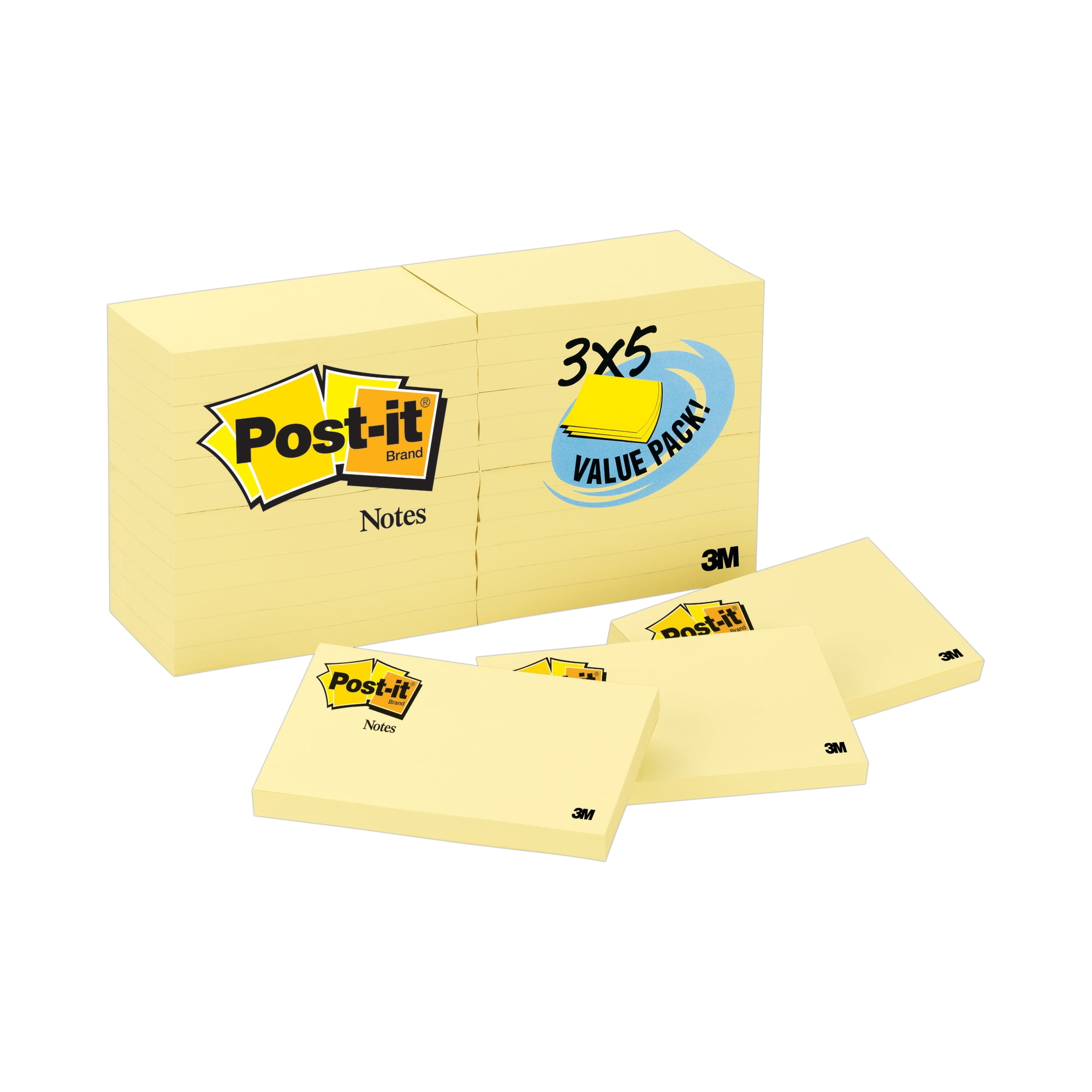 Free Shipping! Post-it Notes 655-24VAD 3 in. x 5 in. Value Pack ...