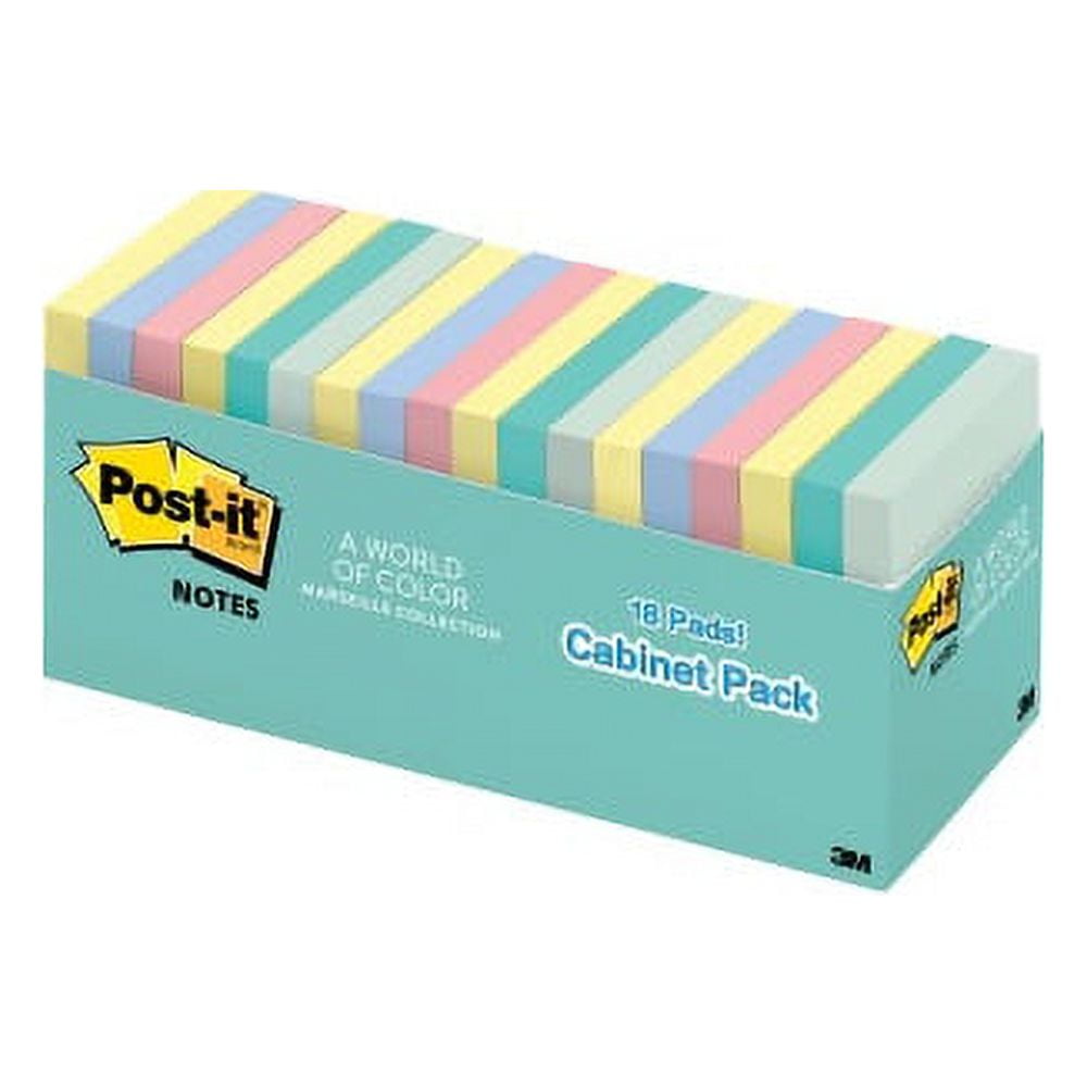Post-it Notes Cabinet Pack Marseille - 3" x 3" - Square - 100 Sheets ...
