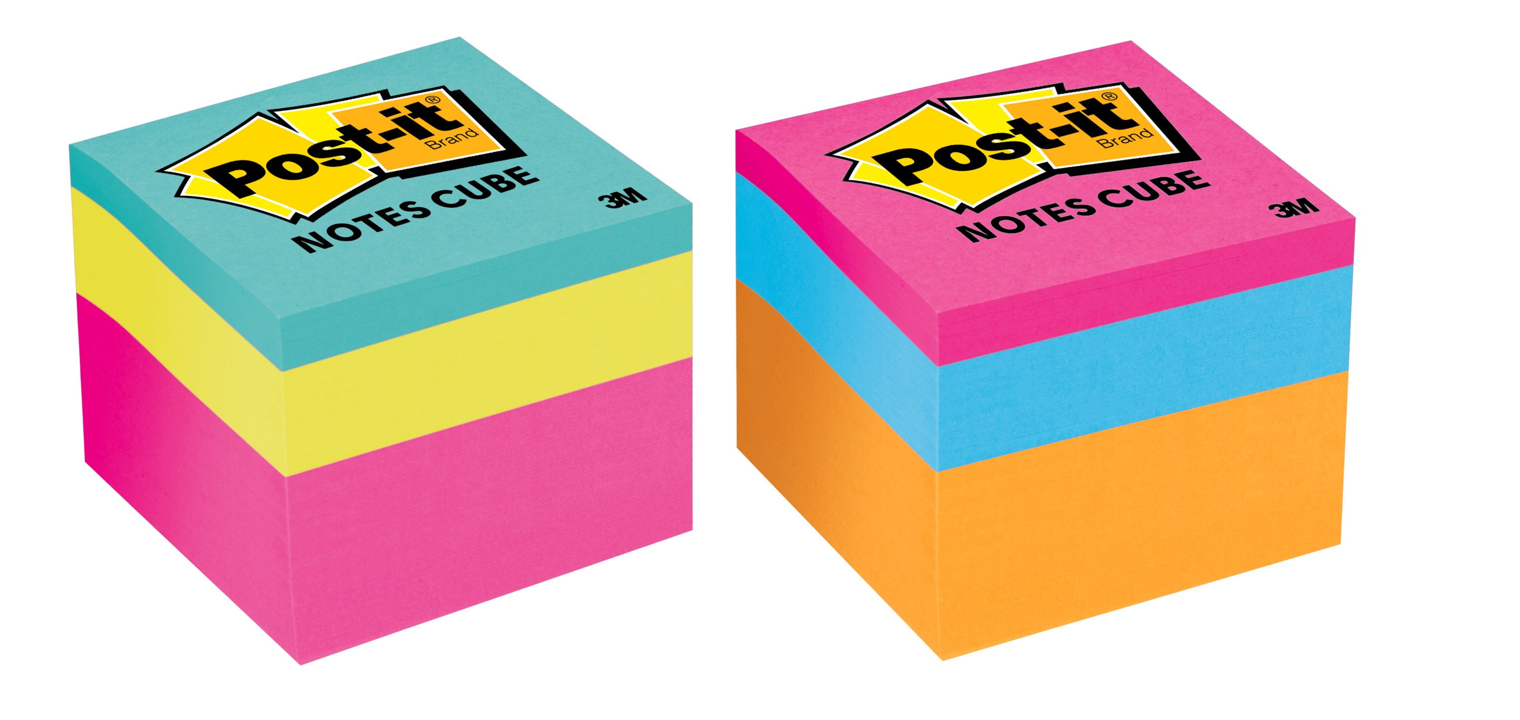 Post-it® Notes Cube, 1 7/8 in x 1 7/8 in, Bright Colors, 1 Cube/Pack ...