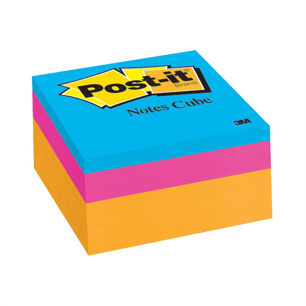 Post-it Notes Cube, 3 in. x 3 in., Assorted Colors, 400 sheets ...