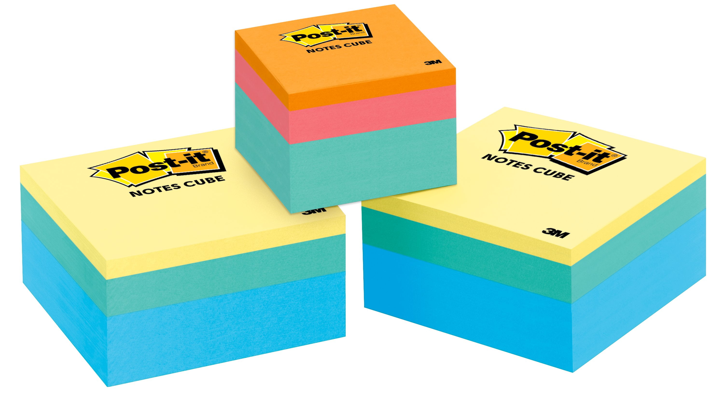 Post-it® Notes Cube Value Pack, 3 in. x 3 in., 400 Sheets/Cube, 2 ...