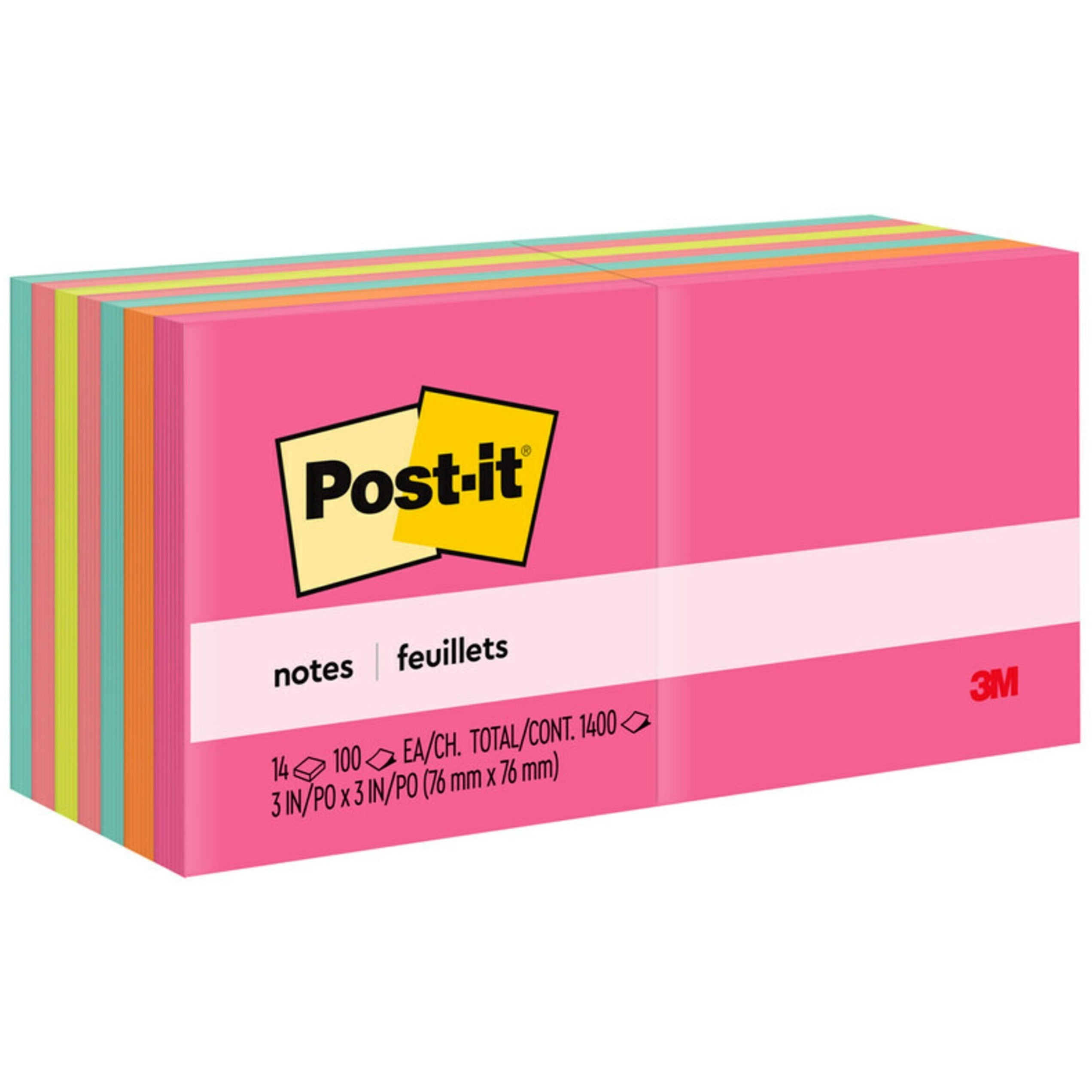 Post-it Notes, Poptimistic Color Collection - Walmart.com