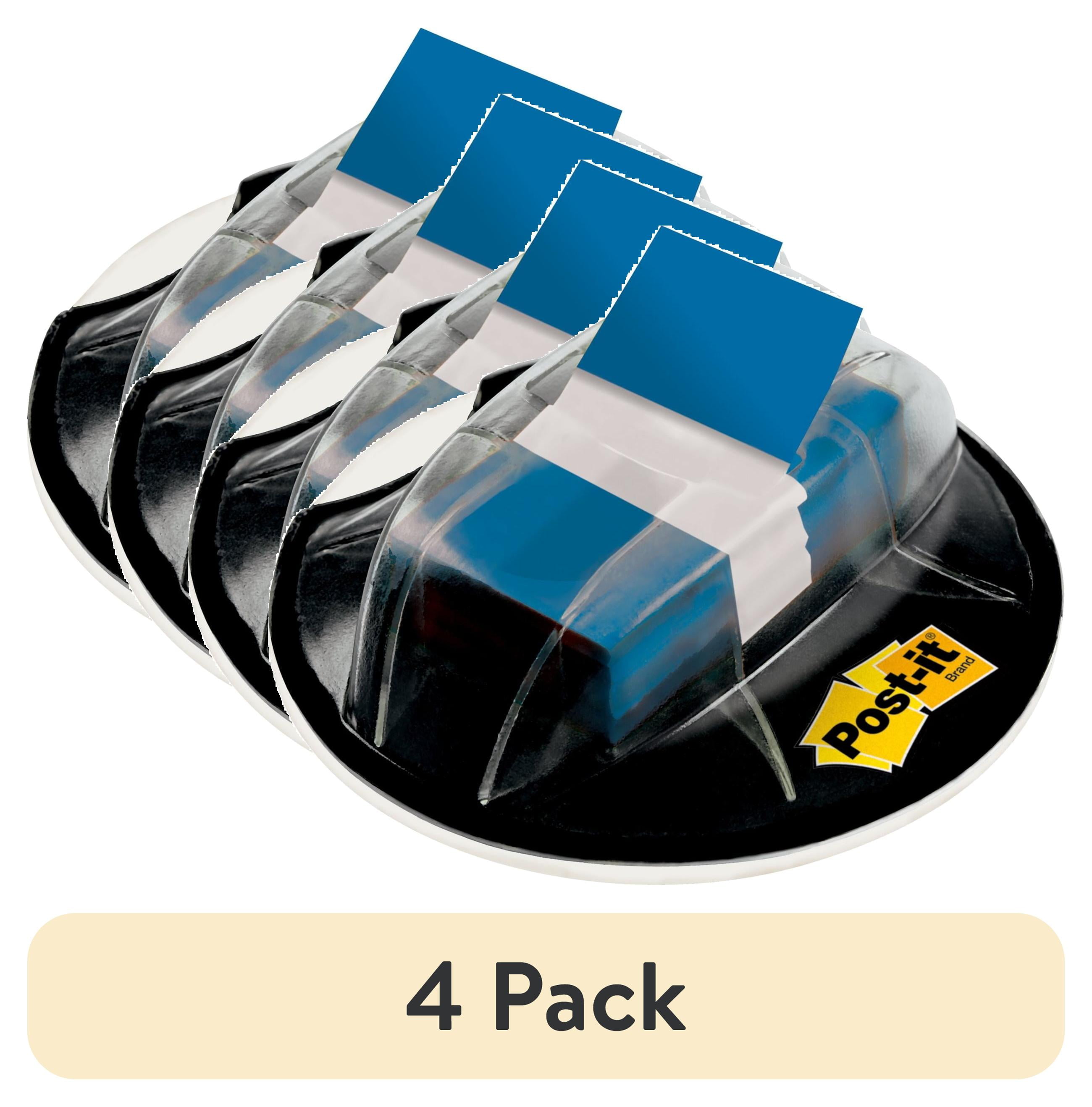 (4 pack) Post-it Page Flags in Desk Grip Dispenser, 1 in. x 1 3/4 in ...