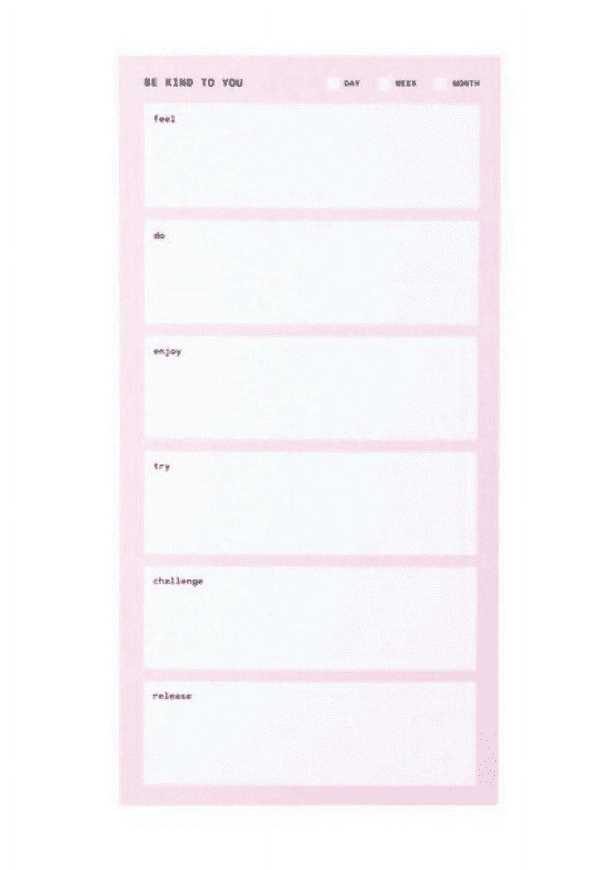 Post-it Self Care Notes with White Boxes, 3.9 in. x 7.7 in. Sticky ...