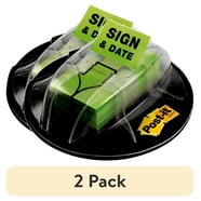 Post-it Sticky Note, 'Notarize' Message Flags, Yellow, 1 in. Wide, 100 ...