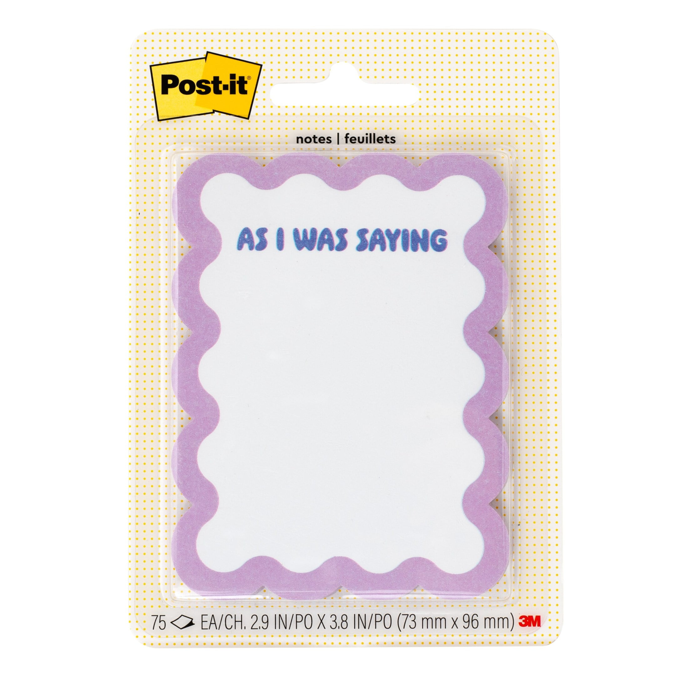 Post-it Mini List Notes, 2.9 in x 3.8 in, Purple-Blue, 1 Pad - Walmart.com