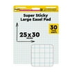 Post-it Super Sticky Easel Pad, White with Grid, 25 in. x 30 in. Sheets ...