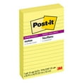 Post-it Super Sticky Lined Notes, 4" x 6", Canary Yellow, 3 Pack ...