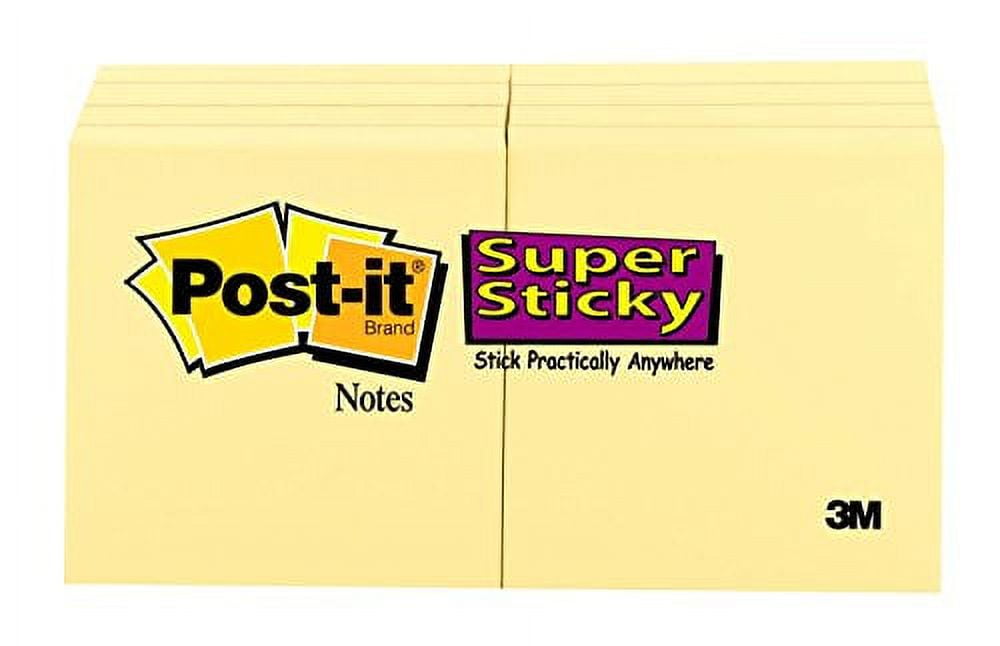 Post-it Super Sticky Notes, 2x2 in, 8 Pads, 2x the Sticking Power ...