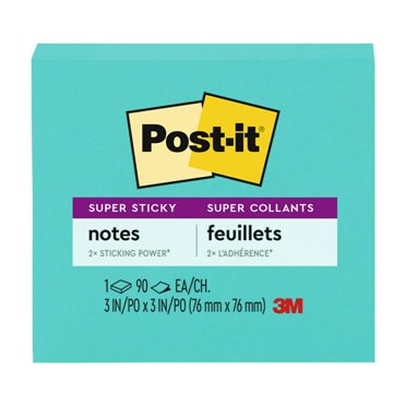 Post-it Sticky Notes Cube, Small Stick Pack, Bright Colors, 1 7/8 in x ...