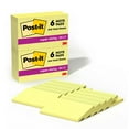 Post-it Super Sticky Notes Bulk Package, Canary Yellow, 3x5 in., 90 ...