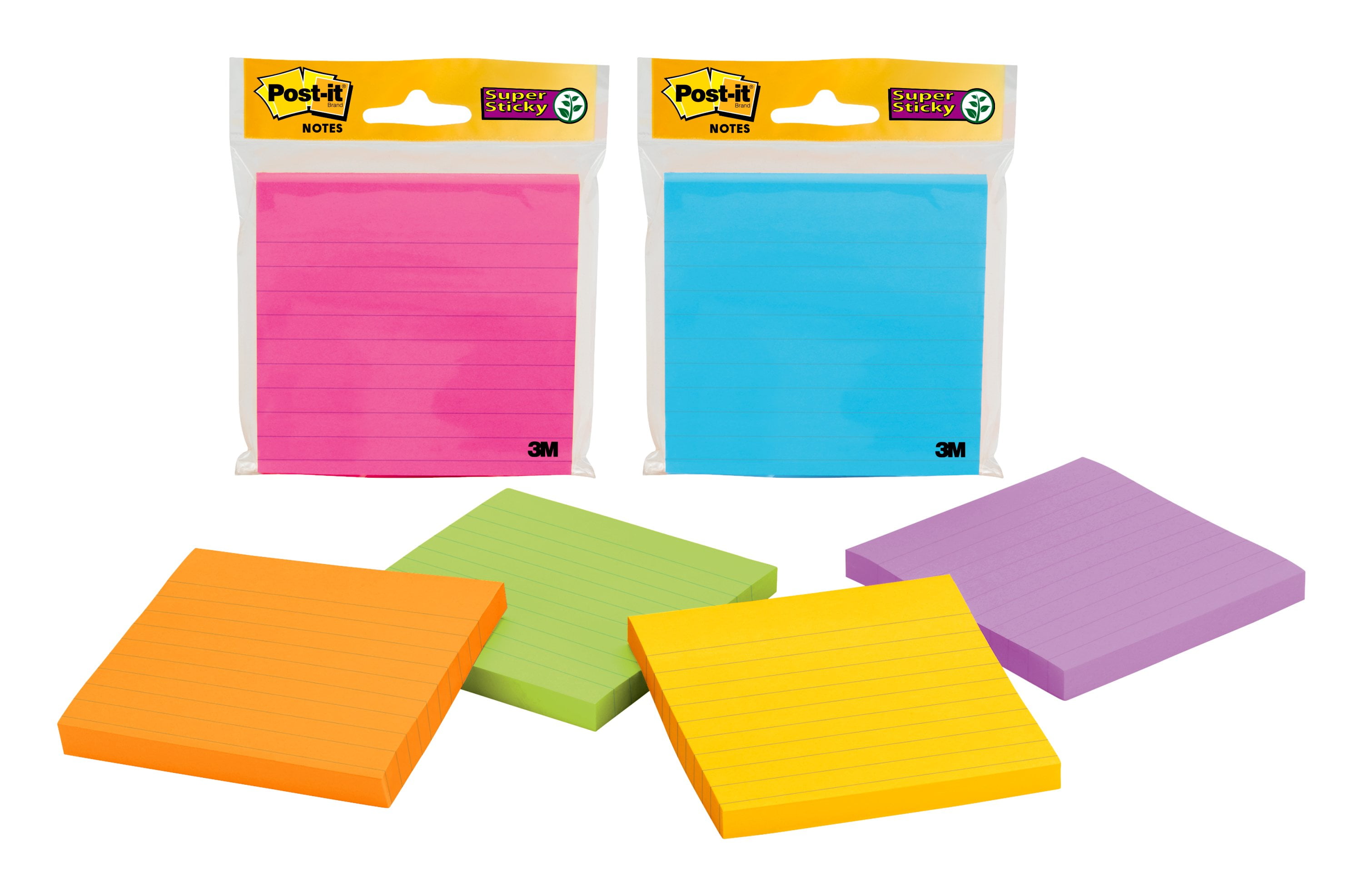 Post-it Super Sticky Notes, 4 in. x 4 in., Assorted Colors, 1 Pad ...