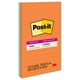 Post-it Super Sticky Notes, 5 in x 8 in, Energy Boost , Lined, 4 Pads ...
