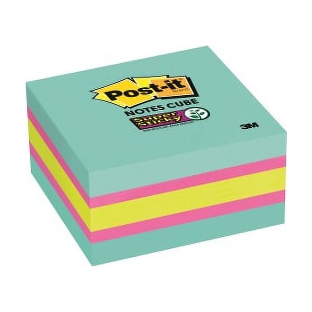 Post-it Super Sticky Notes Cubes 3" x 3" - Square - 360 Sheets per Pad ...