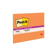 Post-it Super Sticky Lined Notes, 4" x 6", Canary Yellow, 3 Pack ...