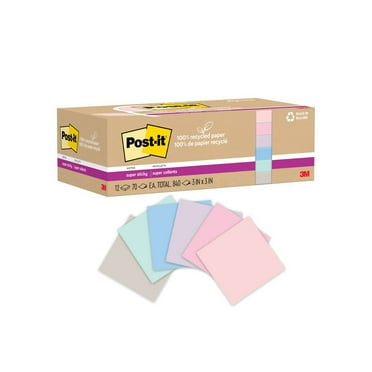 Post-it Full Stick Sticky Notes, 3x3 inches, Supernova Neons Collection ...