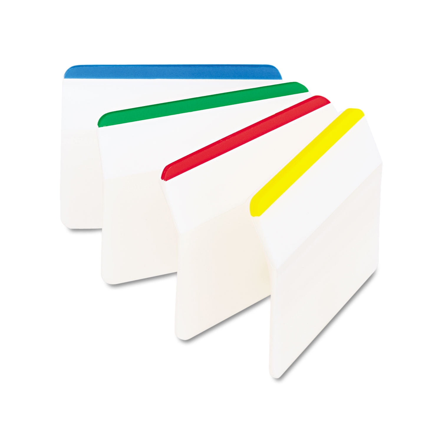 Post-it Tabs 2\\" Angled Tabs, Lined, 1/5-Cut, Assorted Primary Colors ...