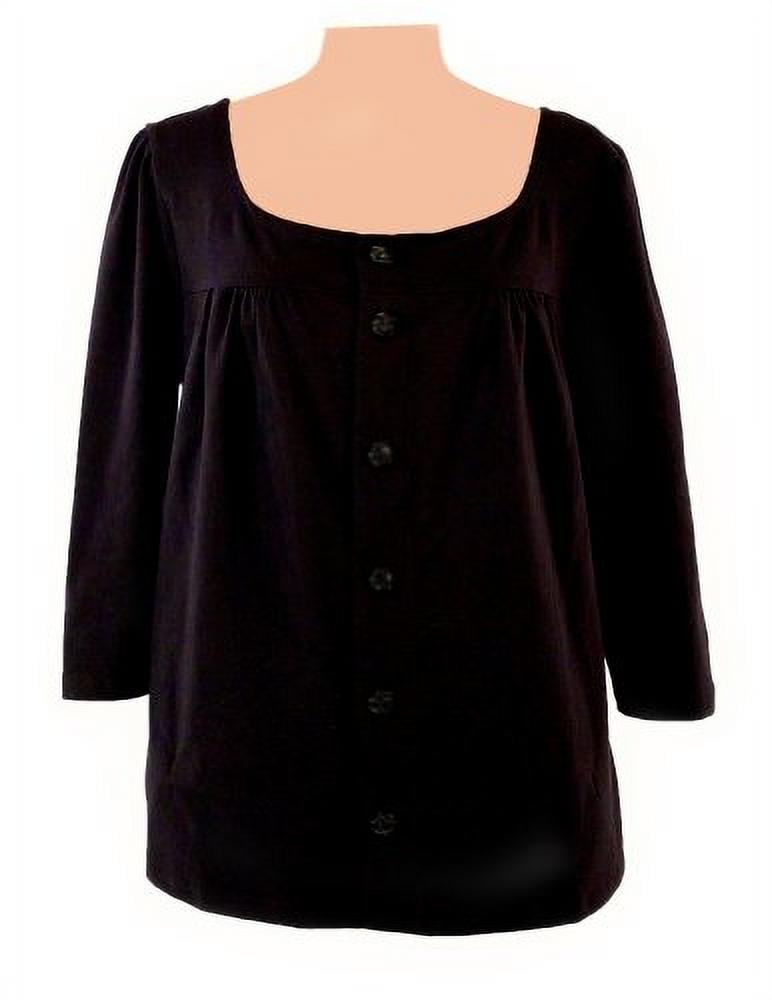 Post-op Top Dianne Long Sleeve Shirt (Large, Black) - Walmart Business ...